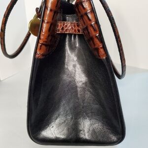 Brahmin | Bags | Brahmin Bevin Brick Lafayette Black Leather W Embossed ...